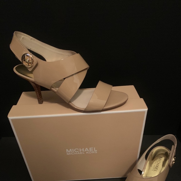 MICHAEL Michael Kors | Shoes | Michael Kors Tan Patent Crisscrossed ...
